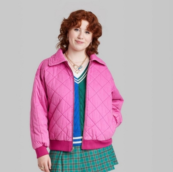 wild fable | Jackets & Coats | Nwtsz Xl Womens Quilted Bomber Jacket ...